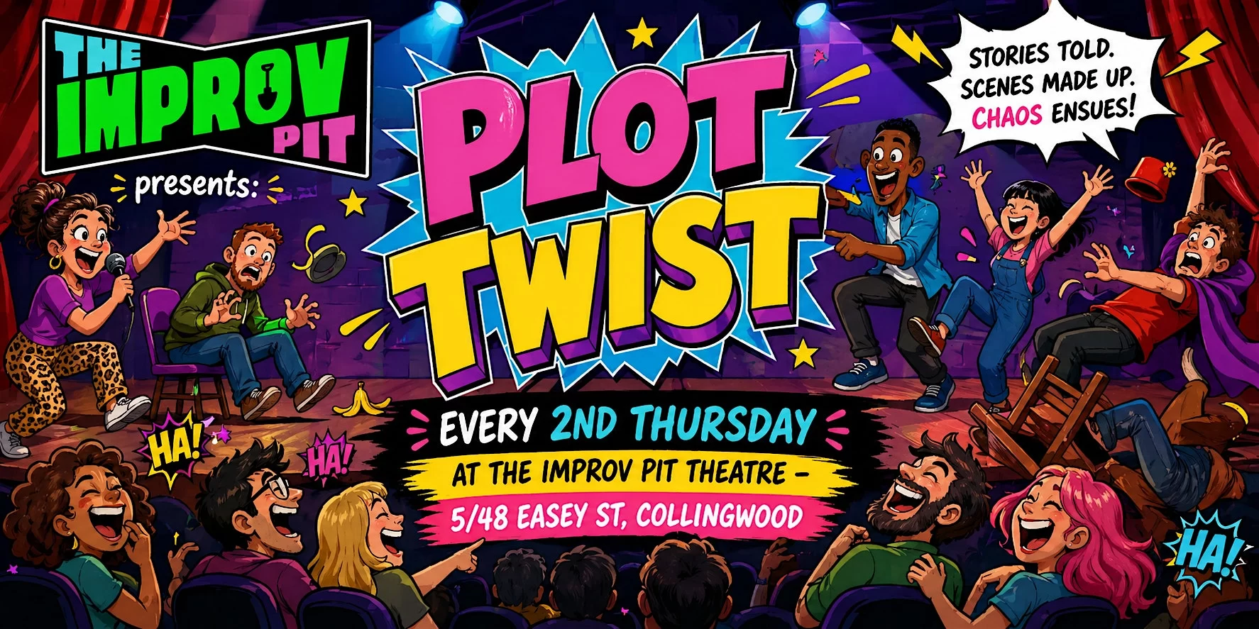 Plot Twist | Comedy Event in Collingwood, Melbourne | Melbourne Insider