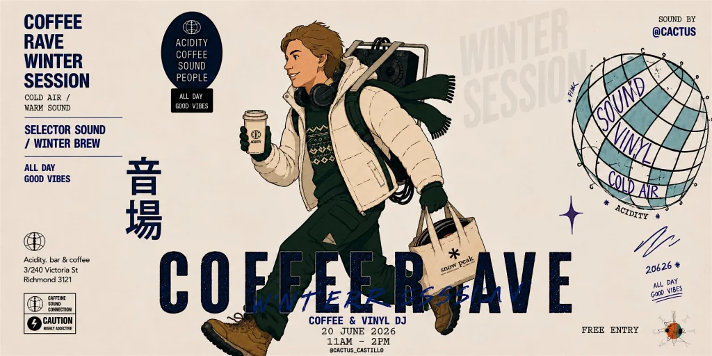 VINYL DJ x COFFEE RAVE ｜ “WINTER S… — Richmond | Melbourne Events